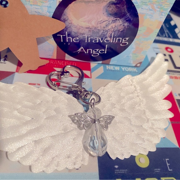 Other | Crystal Traveling Angel Keychains | Poshmark